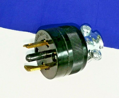 Midget Twist Lock PLUG 15A 125/250V NEMA ML3 3P 3W (HBL7485) LEVITON ...