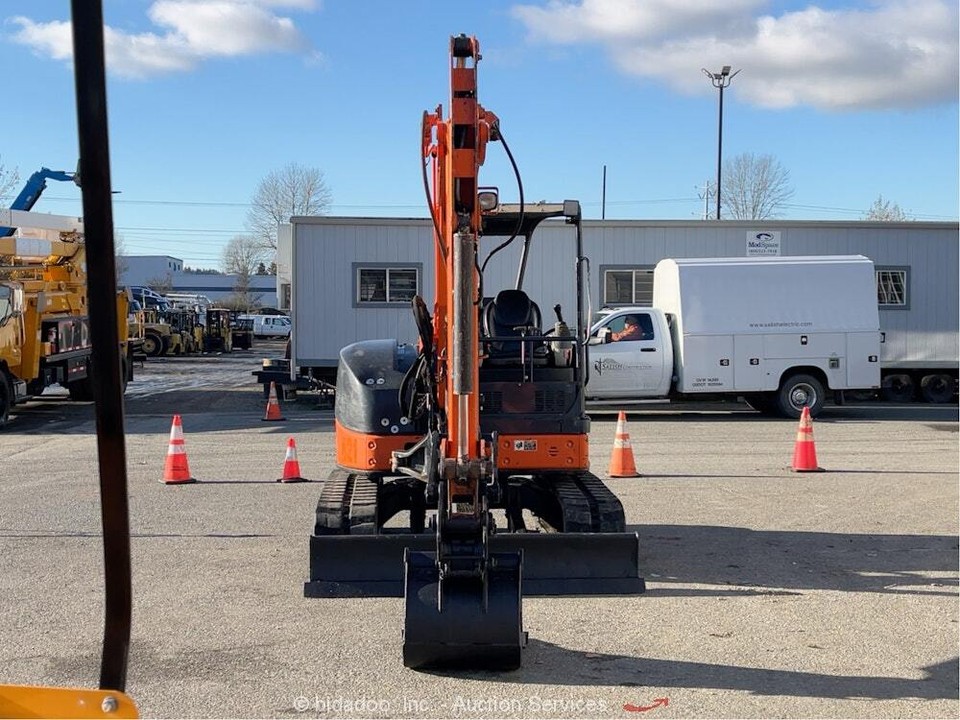 2013 Hitachi ZX50U-3 Mini Excavator Rubber Tracks Backhoe Aux Hyd ...