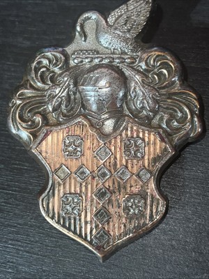 Vintage Packard Radiator Grille Emblem 1950's Shield Knight Crest Badge ...
