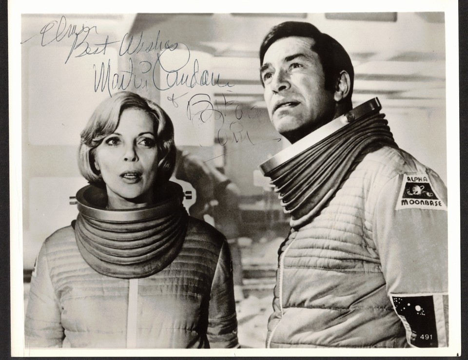 Martin Landau & Barbara Bain Original Dual-Signed Autograph 8x10 Photo ...