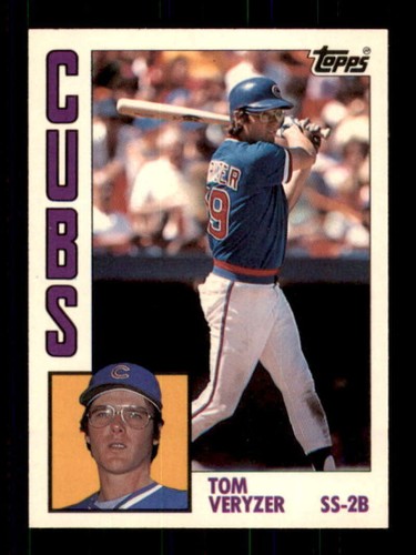 1984 Topps Tiffany #117 Tom Veryzer NM/NM+ Cubs 232565 | eBay