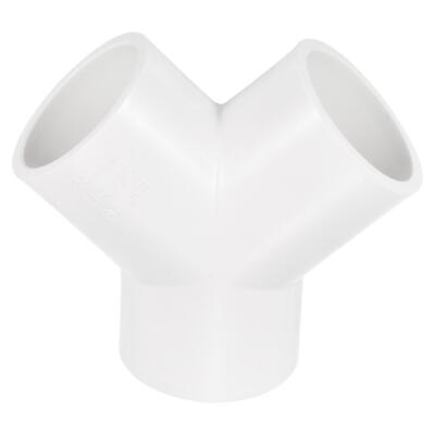 40mm PVC Pipe Fittings 3 Way Y Shape Water Joint Connectors Adapters ...