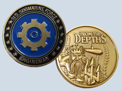 submarine rate engineman en logo navy challenge coin | eBay