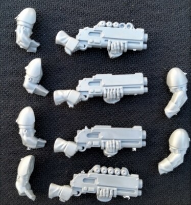 40K Space Marine Neophyte Shotguns from Upgrades Sprues Primaris Black ...