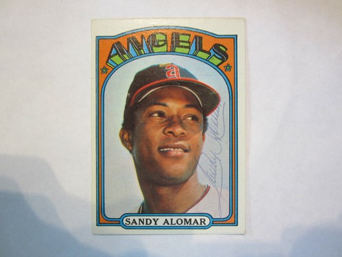 1972 Topps # 253 Sandy Alomar Sr Autograph / Signed Card California ...