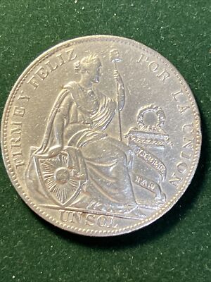 PERU, Republica Peruana Lima 1930 Silver Coin 5 Desimos Fino | eBay