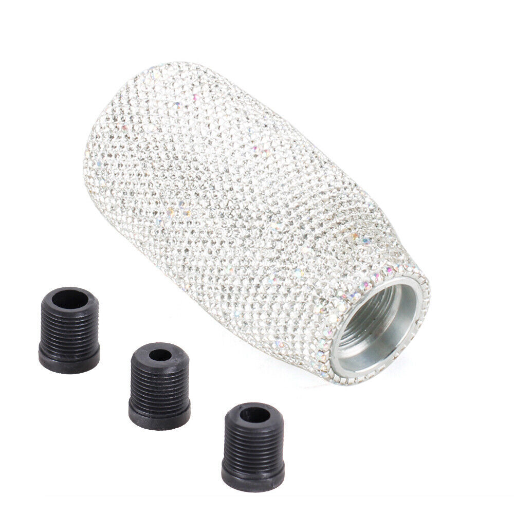 Universal Car Gear Shift Knob Shifter Automatic Shiny Rhinestone Bling ...