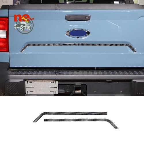 Carbon Fiber Car Rear Trunk Door Low Trim Strip Trim For Ford Maverick ...