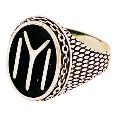 Real Solid 925 Sterling Silver IYI Ottoman men Ring | eBay