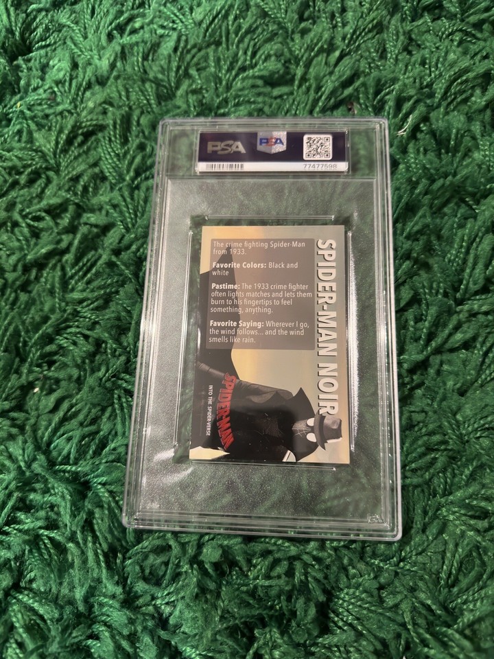 2018 Spider Noir AMC Spider-Man Into the Spider-Verse Card PSA 6 POP 1 ...