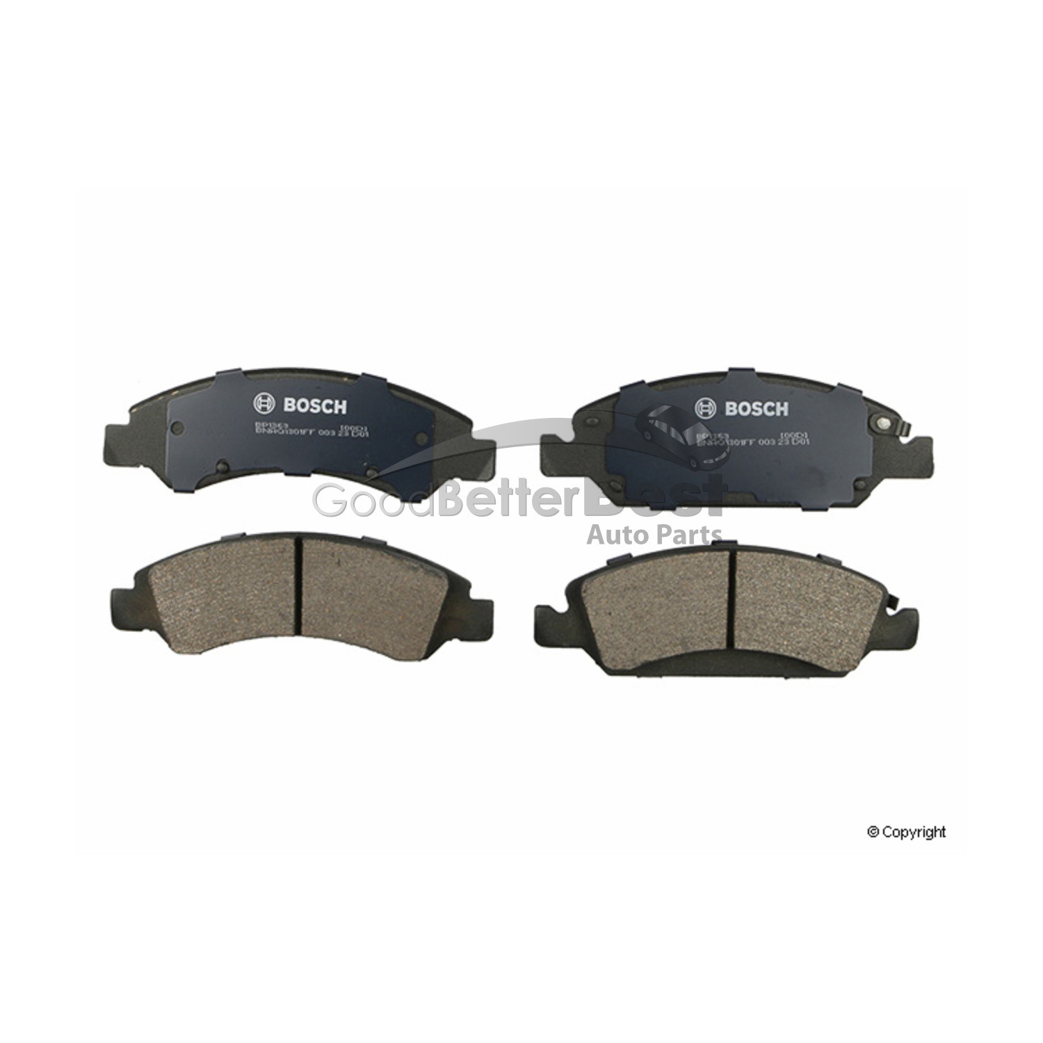 New Bosch Disc Brake Pad Set Front BP1363 for Cadillac for Chevrolet ...