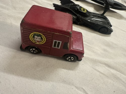 Vintage 1989 DC Comics Batman Batmobile Die Cast Metal JOKER VAN BAT ...