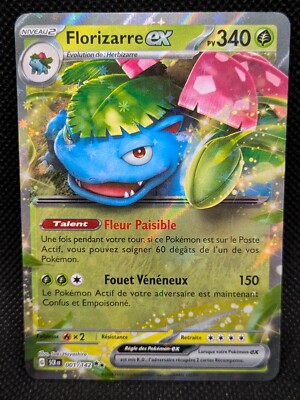 Carte Pokemon FLORIZARRE EX Français - EV7 SCR FR - 001/142 - Neuf | eBay