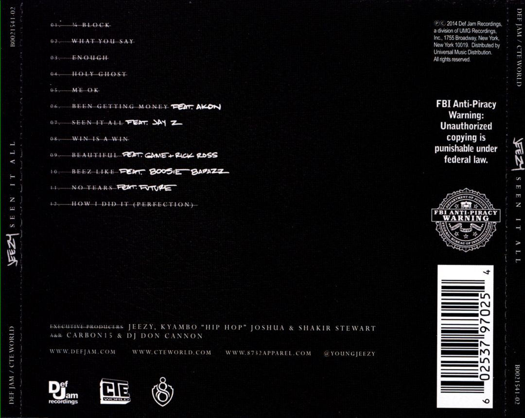 Seen It All by Jeezy (CD, 2014) for sale online | eBay