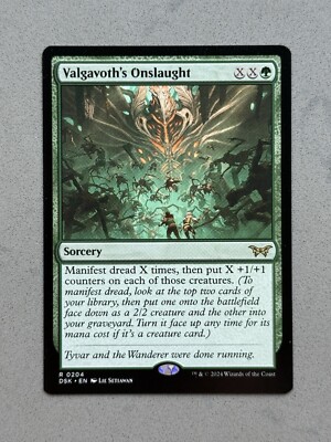 1x MTG Valgavoth's Onslaught - Duskmourn #204 - Regular Rare - NM ...