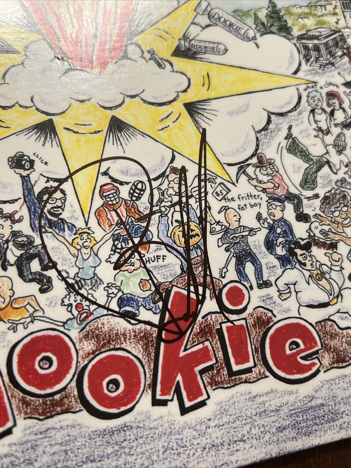 Billie Joe Armstrong Signed Dookie Vinyl Record Album Psa Dna Coa Green ...