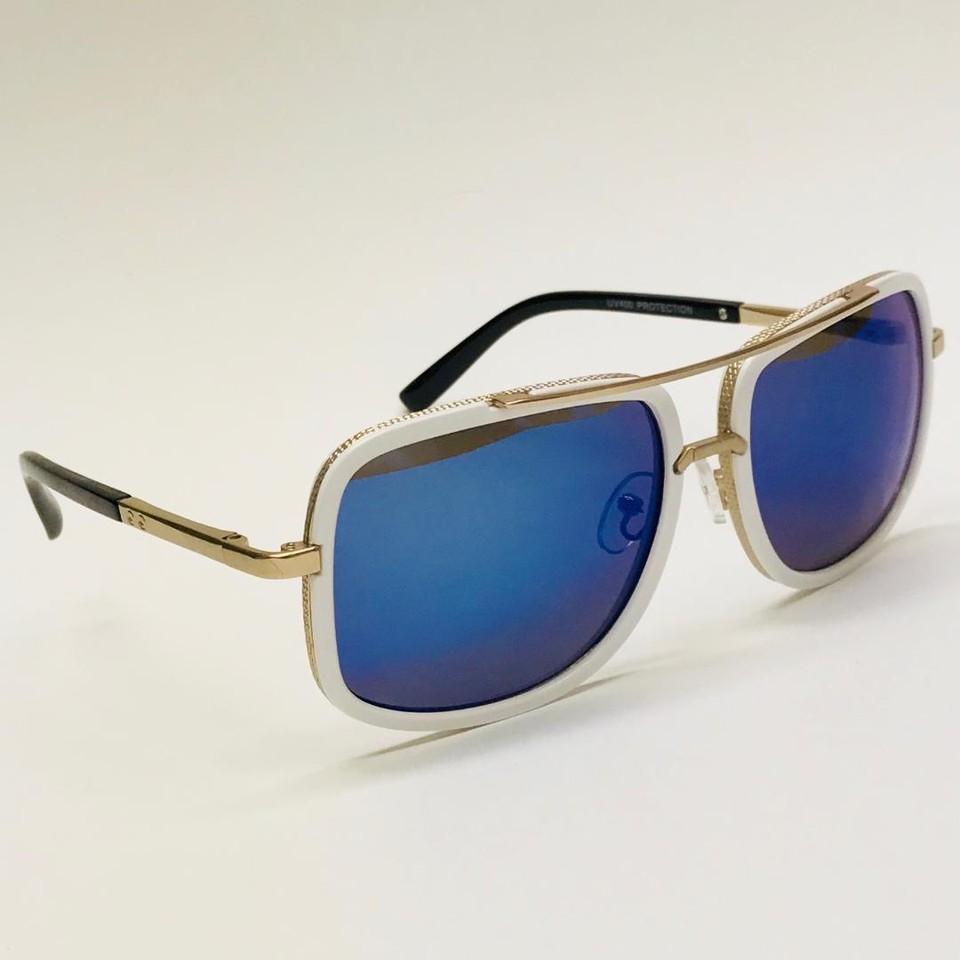 Men's Sunglasses Rapper New Oversize Fashion Square Women Designer Flat ...