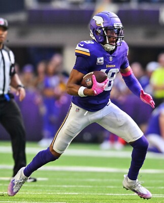 8x10 Photo JUSTIN JEFFERSON Minnesota Vikings Griddy WR LSU NFL Pro ...