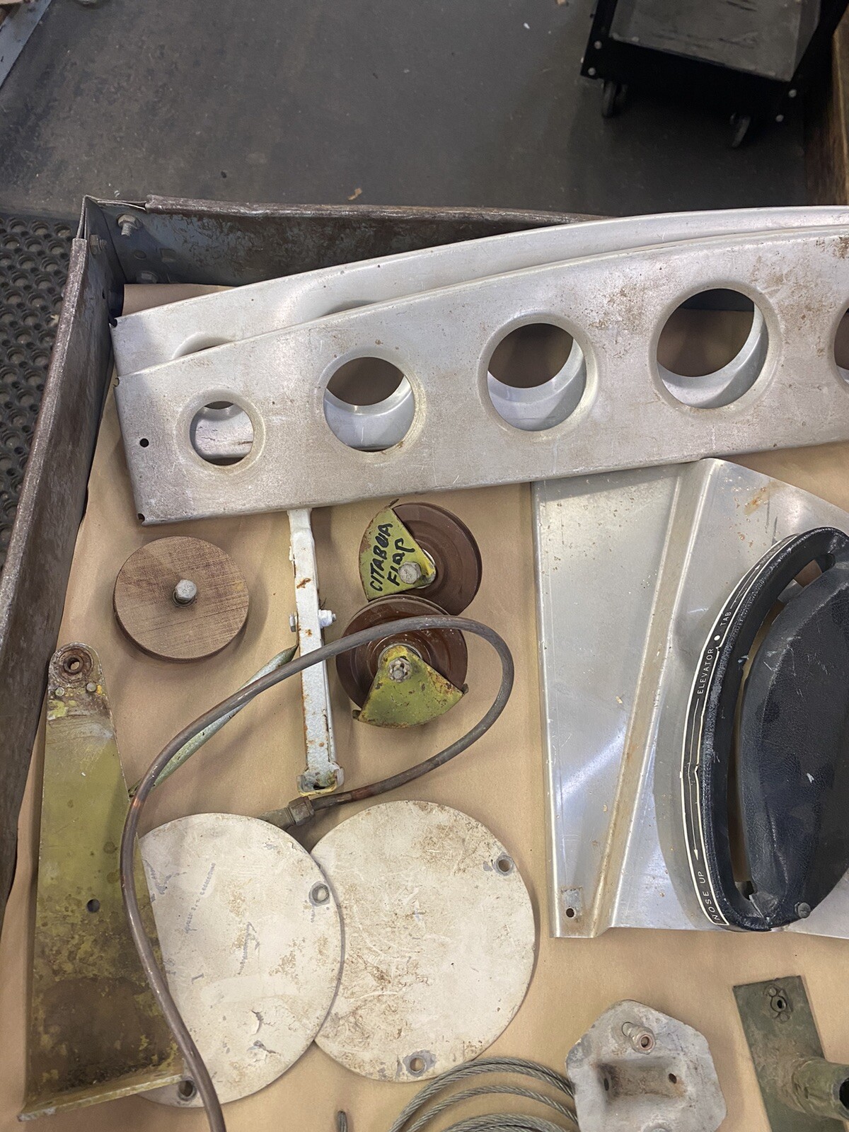 CITABRIA MISC PARTS AND MORE AVIATION WING,PULLEY, CABLE,BRACKET ,RIBS ...