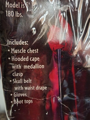 Lord Lucifer Complete Adult Costume Muscle Chest Halloween up to 5'11 ...