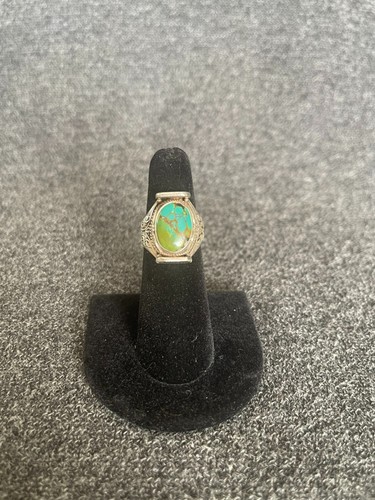 Vintage Sterling Silver Blue/Green Turquoise Ring Size 6.5 (8gr) | eBay