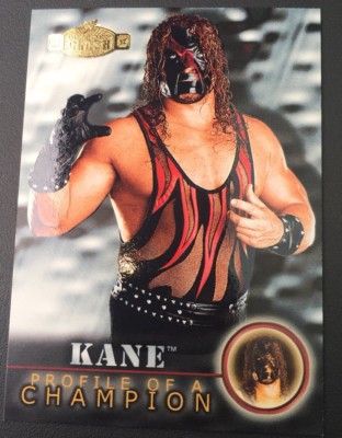 WWE Kane 2001 Fleer Championship Clash #47 Profile Of A Champion | eBay