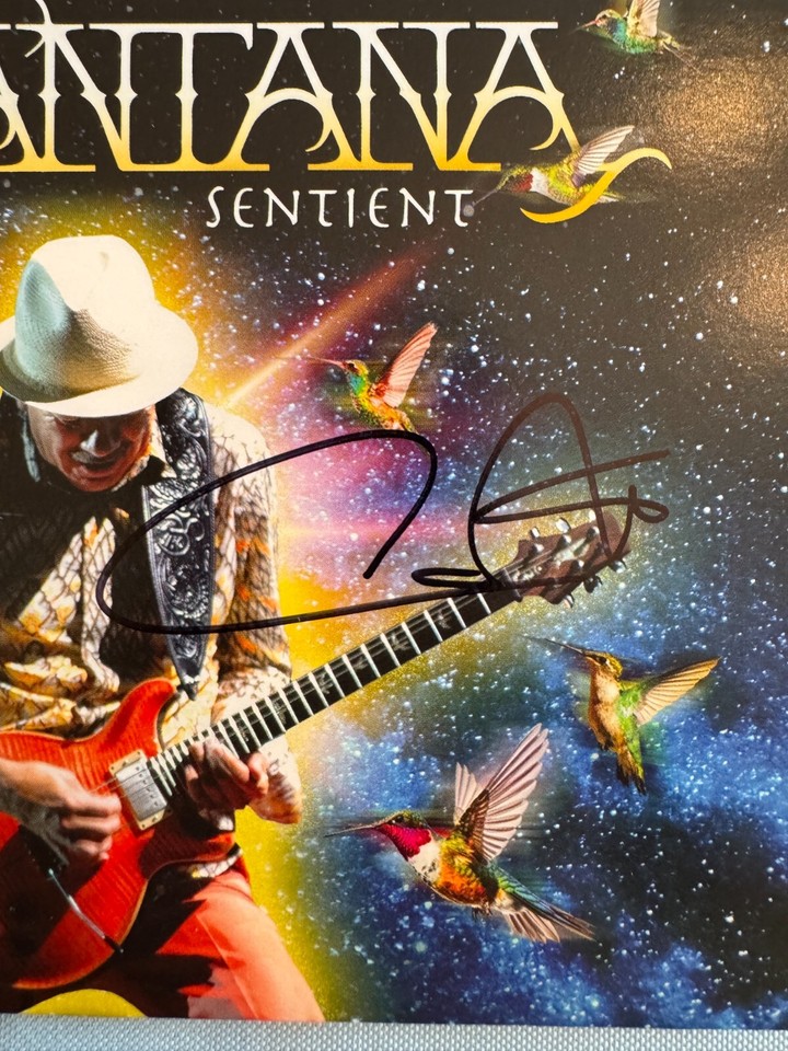 SIGNED!! Santana CD Sentient Autographed Cover!!! SOLD OUT!! | eBay