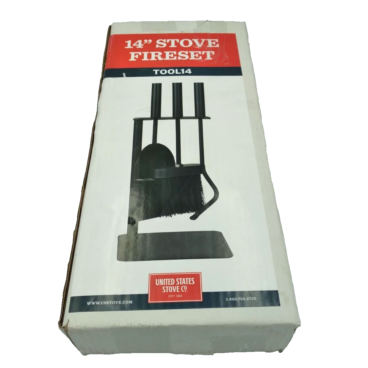 US Stove Fire Place Tool Set Of 3 14" Stove Fireset Tool14 Black With ...