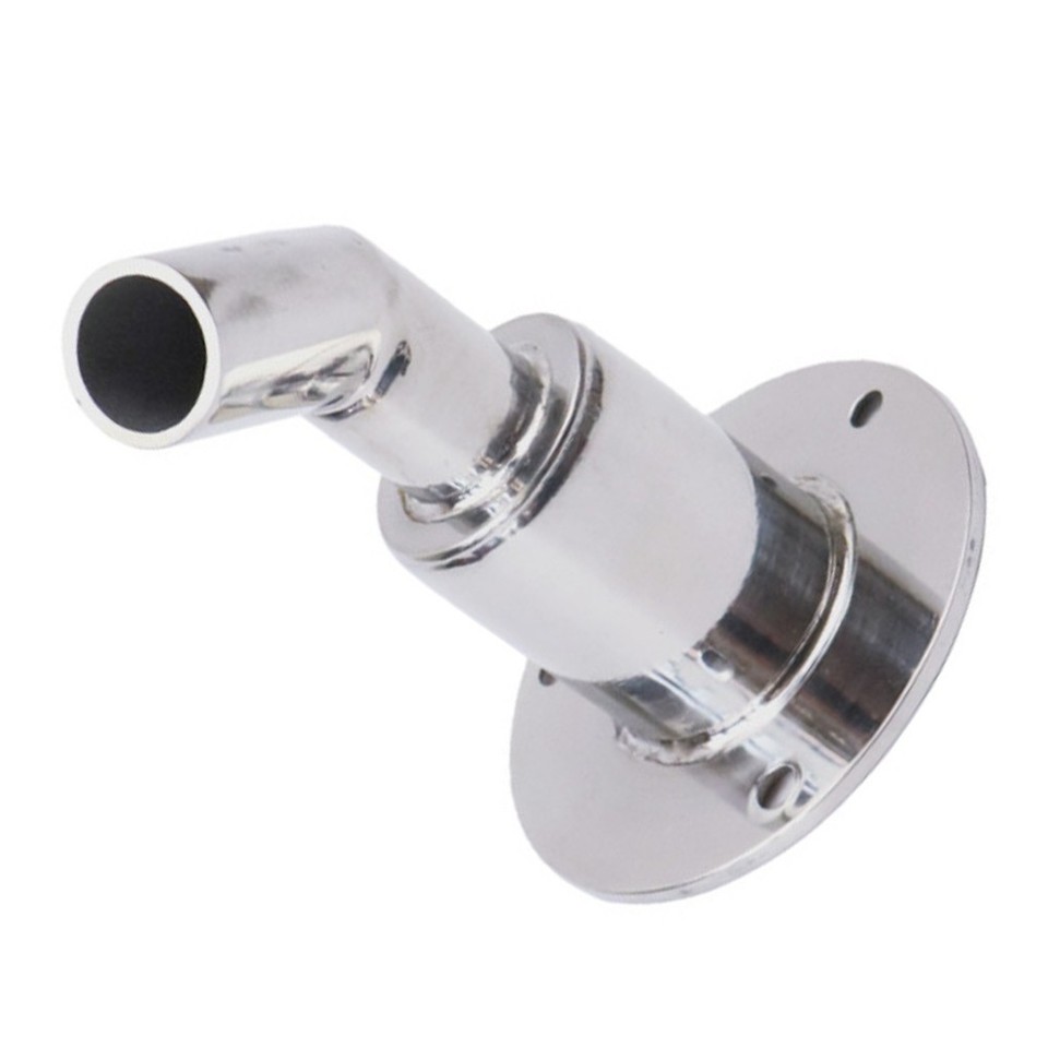 24mm Stainless Steel Exhaust Pipe Wall Port Flange Elbow Connector Kit ...
