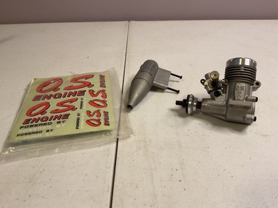Vintage O.S. Max-10FSR Model 1107 R/C Engine w/761 Muffler & Manuals ...