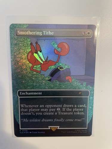 Magic The Gathering - Smothering Tithe - SpongeBob Secret Lair - Mr ...