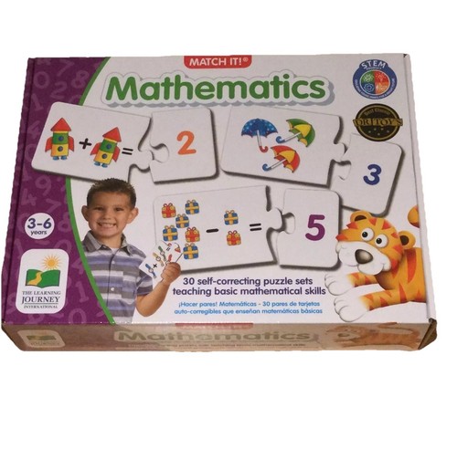 Learning Journey Match It Mathematics 30 Self-Correcting Puzzle Sets ...