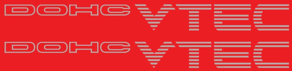 VTECH DOHC Toyota vinyl Sticker Decals - SET of 2 | eBay