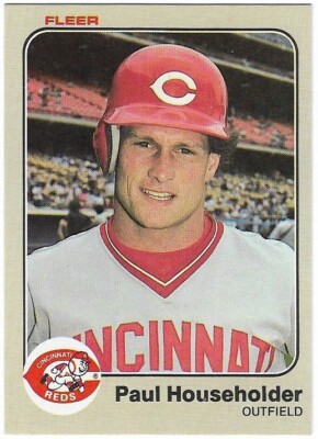 1983 Fleer #592 Paul Householder Cincinnati Reds | eBay