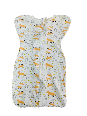 BABY INFANT SWADDLE SLEEP SACK BAG DOUBLE ZIP FOX PRINT SIZE 0-6M | eBay