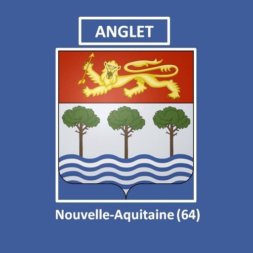 MAGNET - BLASON / COAT OF ARMS - ANGLET - NOUVELLE AQUITAINE (64 ...