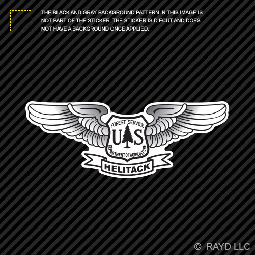 US Forest Service Helitack Wings Sticker Die Cut Vinyl helicopter help ...