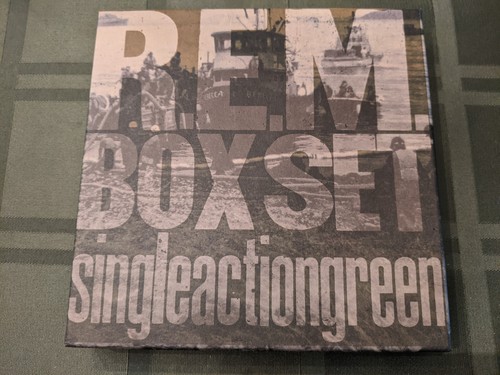 REM Single ActionGreen Box Set 4 Vinyl 7" Singles w/ Pic Sleeves Poster ...