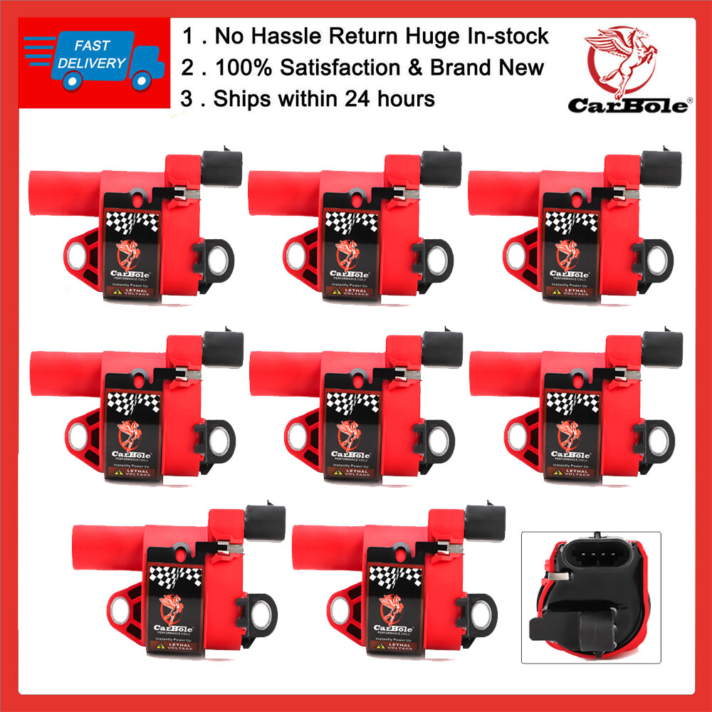 8 Packs Igniton Coil For Buick Chevrolet GMC Cadillac Hummer Escalade ...