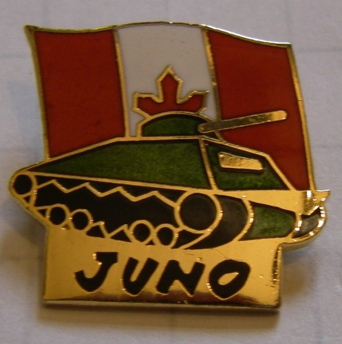 WW2 D DAY NORMANDY JUNO BEACH 6 JUNE 1944 SHERMAN TANK CANADIAN FLAG ...