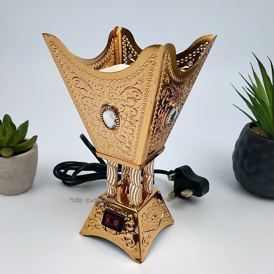 Arabian Incense Diffuser Bakhoor Oud Burner Bakur Metal Mabkhara Home ...