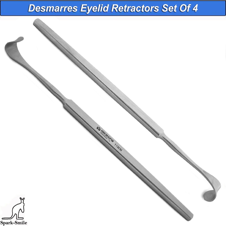 Desmarres Eyelid Retractors Ophthalmology Eye Surgery Instruments 4 Pcs ...