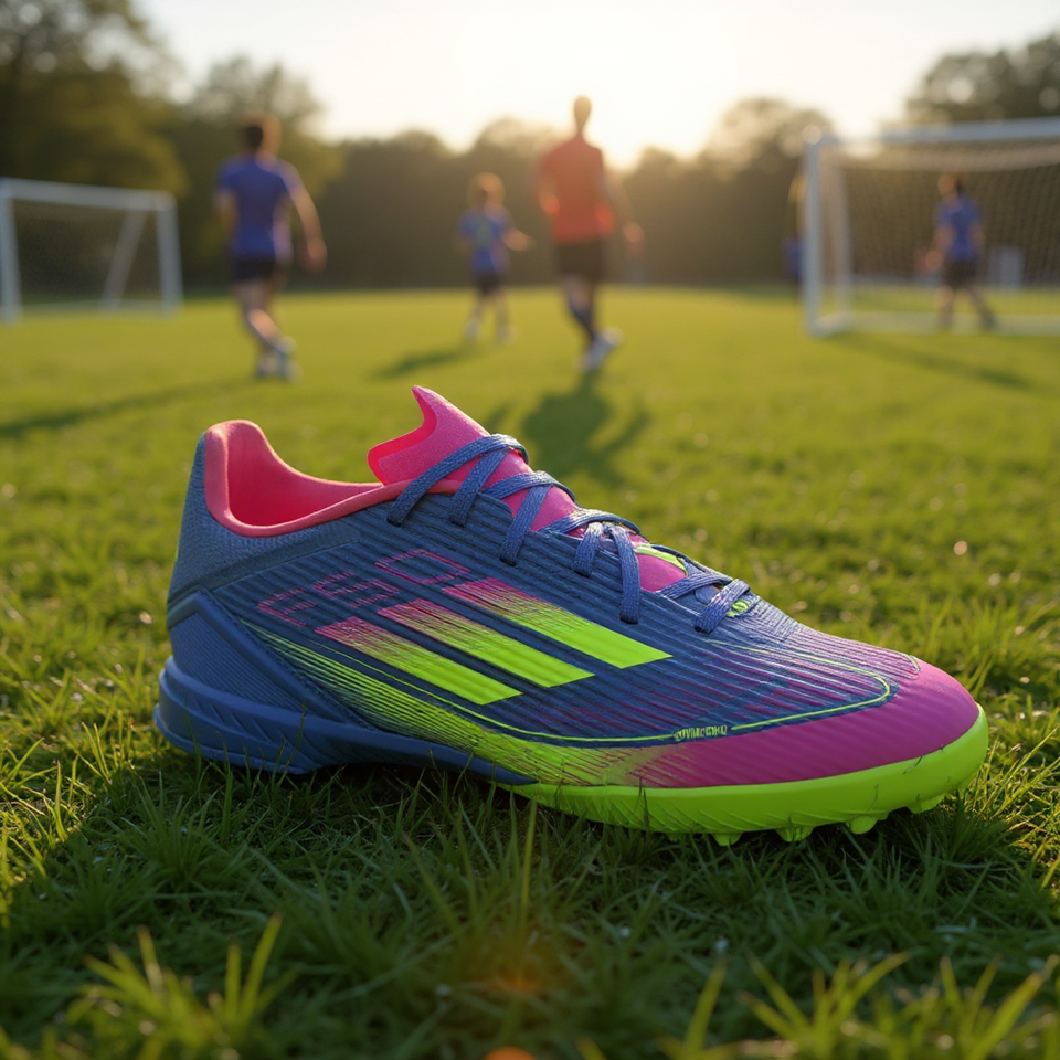 Adidas New Men Soccer 10us F50 League TF Blue Neon Pink Shoes Run ...