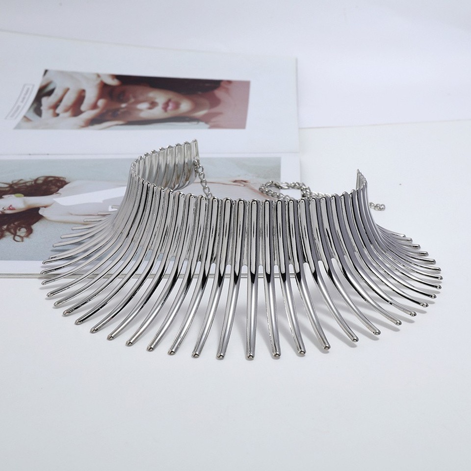 Neck Collar Necklace Women's Necklaces Exaggerated Clavicle Chain Big ...