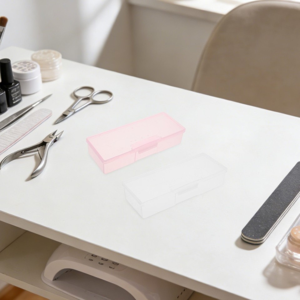 6pcs Nail Art Organizer Box: Manicure Tool Box Empty - Cosmetic Display ...