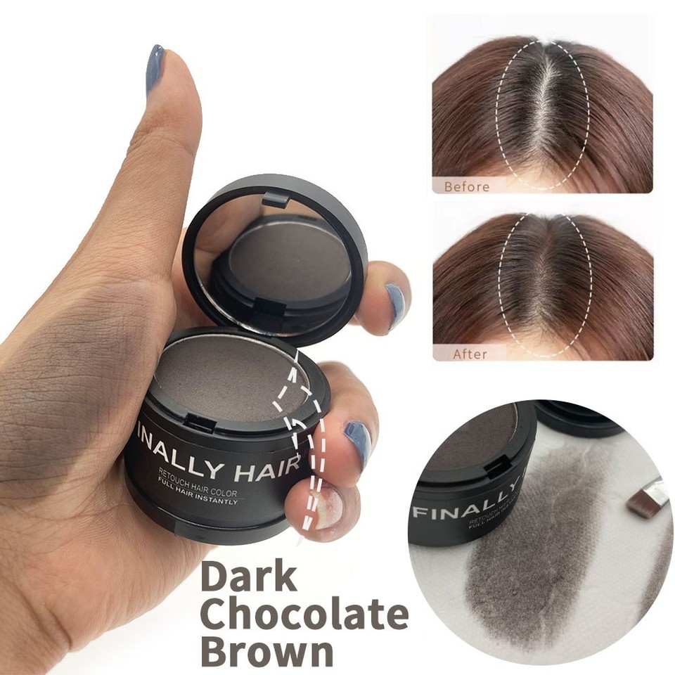 Hairline Powder Hair Fibers Cover Grey Hair Root Concealer Eyebrows ...