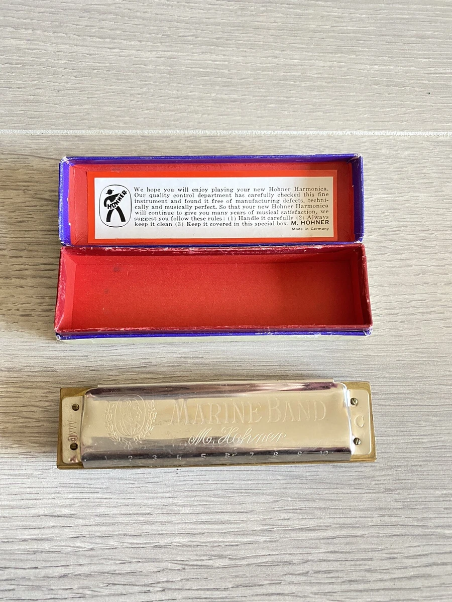 Vintage Marine Band Harmonica 365 Made By Hohner Germany , 56% OFF
