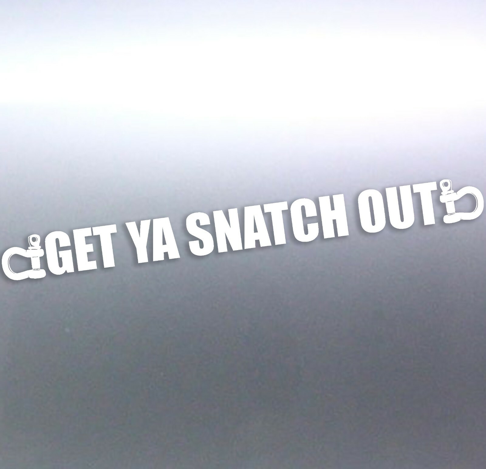 1 Meter long Get ya Snatch out decal vinyl cut 4x4 sticker long rude ...