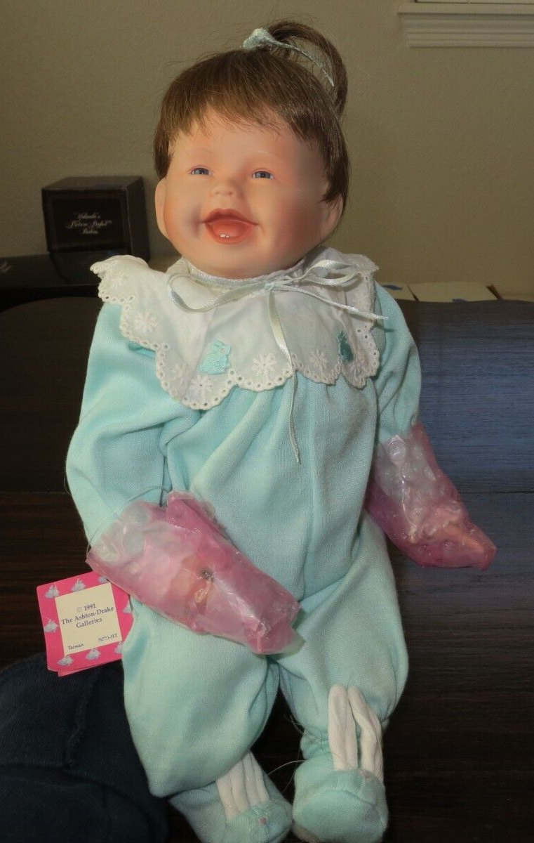 1991 Ashton Drake Porcelain Baby Doll "MY FIRST TOOTH" By Kathy ...