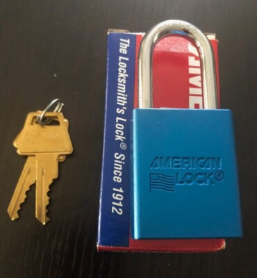 American Lock A1106BLU Lockout Padlock, Keyed Different, Anodized ...